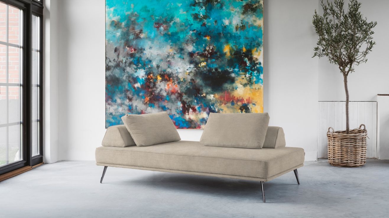 Canapea liniara 2 locuri Alexa Paris Light Beige | Rovere Mobili